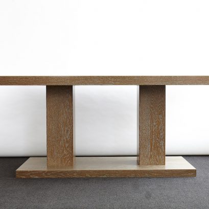 Bespoke Rectangular Limed Oak Table - Design Consigned