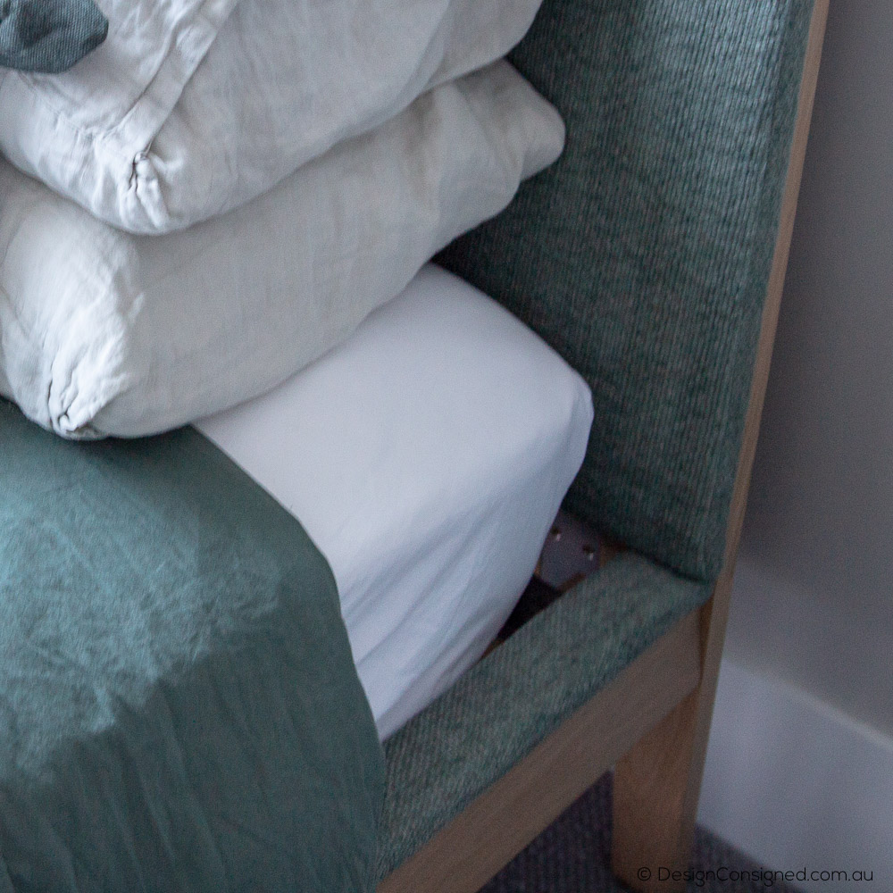 Cosh living Ballina bed w Mokum Fabric - Design Consigned