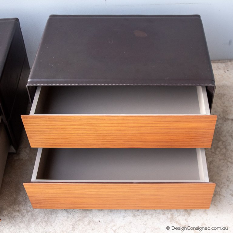 Vitruvio bedside tables by JM Massaud for Poltrona Frau - Design Consigned