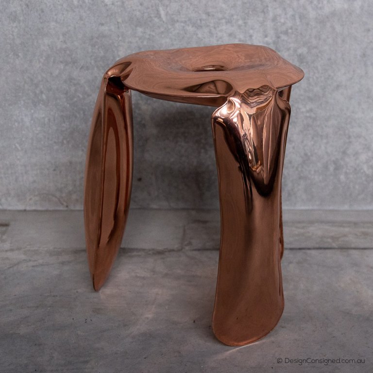 Limited edition mini stool in copper by Zieta - Design Consigned